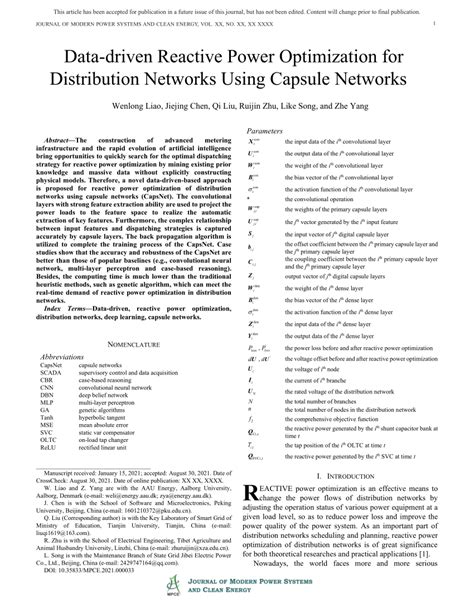 Pdf Data Driven Reactive Power Optimization For Distribution Networks