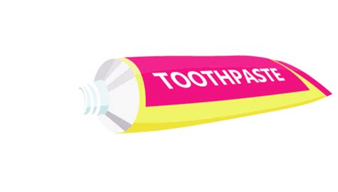 Health Medicine Animated Clipart Toothpaste Squeezed Out Of Tube