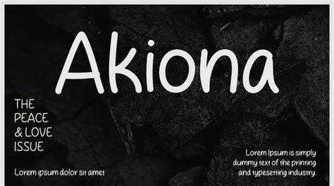 Akiona Font Download Free For Desktop And Webfont