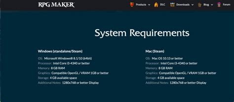 Minimum Specs To Play Mz Games Rpg Maker Forums
