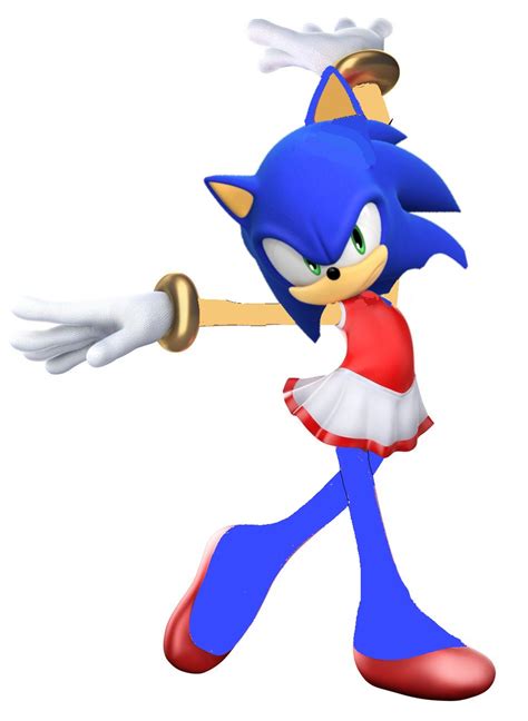 Sonic Wears Amy`s Sport Dress By Hoodlord On Deviantart
