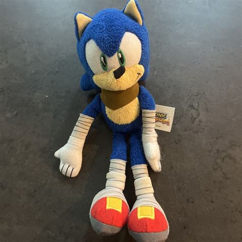 Sonic The Hedgehog Sonic Boom Plush Toy Tomy 2014 15” Sega Rare