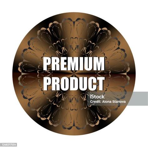 프리미엄 제품 라운드 홀로그램 사실적인 스티커 메달 상품 기호 아이콘 로고 태그 스탬프 물개 라벨 디자인을 위한 금속 빈티지