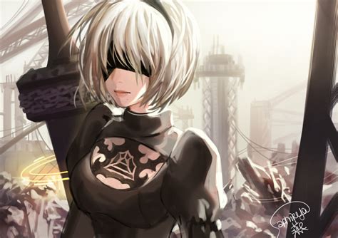 Yorha No Type B Nier And More Drawn By Saphirya Danbooru