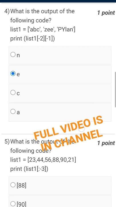 Programming In Python Week 6 Answer 2023 Nptel Corepython Youtube