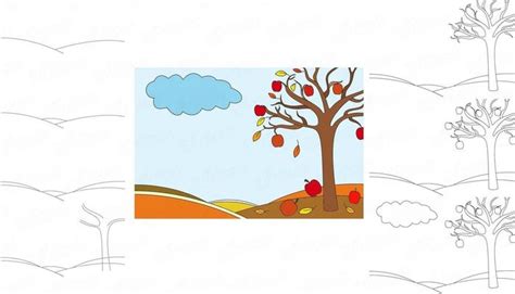 Рисуем осень 4 класс поэтапно Осенний пейзаж поэтапно Презентация к уроку по изобразительному