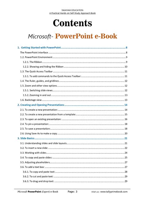 Microsoft Powerpoint Expert E Book Pdf Tutorial For Beginners Tallyprime Book Tutorial