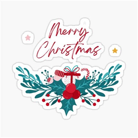 Christmas Stickers Combo Pack Sticker For Sale By Praveendake Redbubble