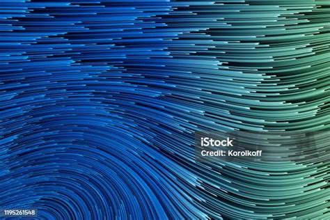 물결 모양의 배경색 추상 미래 프랙탈 이미지 줄무늬 웨이브 배경 3d 일러스트레이션 3d 렌더링 0명에 대한 스톡 사진 및 기타 이미지 Istock