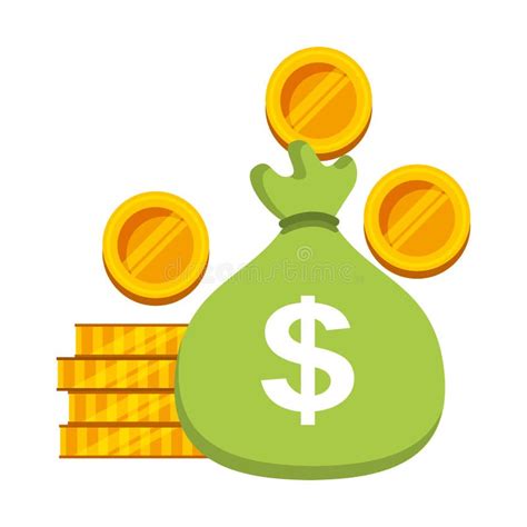 Money Bag Coins Stock Illustration Illustration Of Stack 150531023