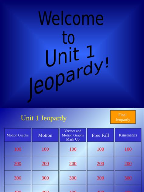 Unit 1 Kinematics Review Pdf Kinematics Acceleration