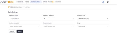 Solarwinds Prebuilt Integrations Cont
