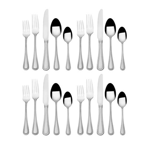 Wallace Continental Bead 20 Pc Flatware Set Service For 4 And Reviews Birch Lane