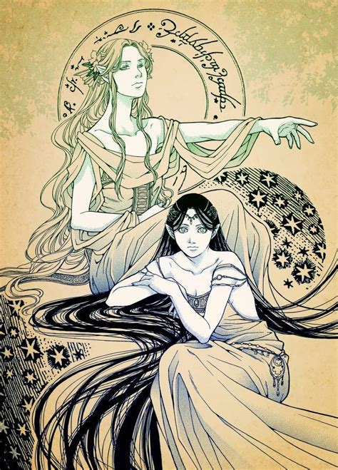 Grandma Galadriel And Arwen By Mayumiel De Mascault Scrolller