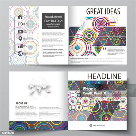 스퀘어 디자인 바이 폴드 브로셔 전단지 소책자를 위한 비즈니스 템플릿 0명에 대한 스톡 벡터 아트 및 기타 이미지 0명 2