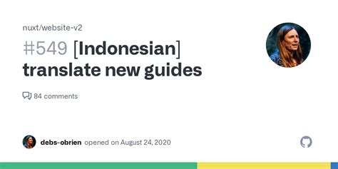Indonesian Translate New Guides · Issue 549 · Nuxtwebsite V2 · Github