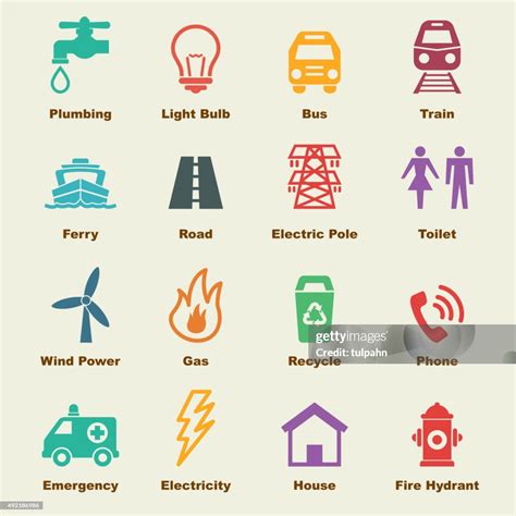 Public Utility Elements High Res Vector Graphic Getty Images