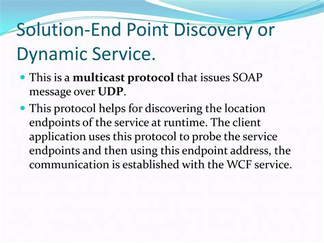 Ws Discovery In Wcf 4 Ppt