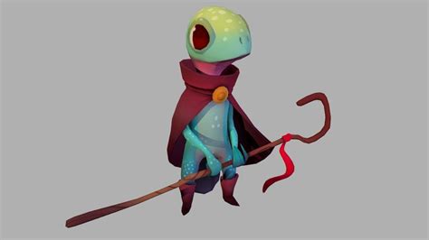 Lizard Mage Enalrem Cartoon Character Design Character Design