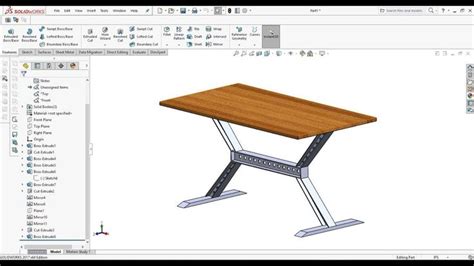 Industrial Dining Table Made In Solidworks Industrial Dining Table Solidworks Dining Table