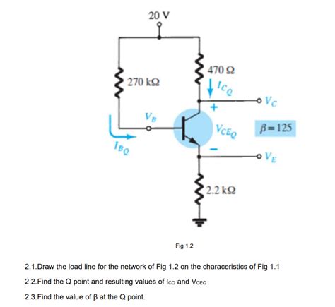 Solved Fig Fig Draw The Load Line For The Network Chegg Com