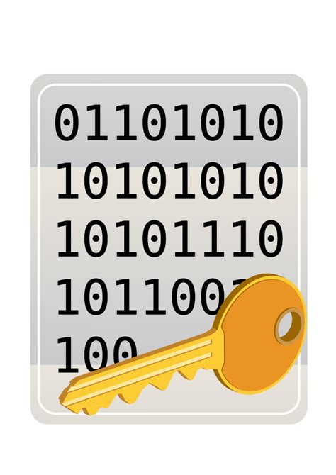 Binary Code Key Clip Art Image Clipsafari