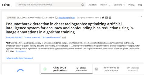 pneumothorax detection in chest radiographs optimizing artificial intelligence system for