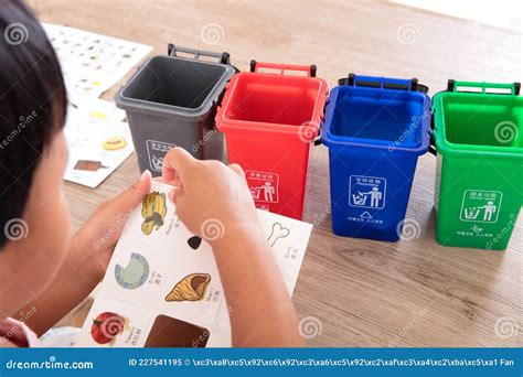 Garbage Classification Gray Other Garbage Trash Bin Model Stock