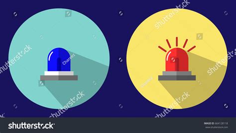 Illustration Depicts Emergency Blue Red Emergency Stock Vector Royalty Free 664128118