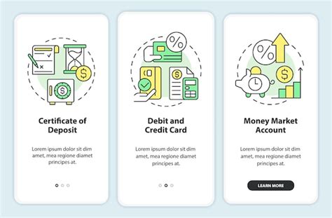 Premium Vector Banking Products Onboarding Mobile App Screen