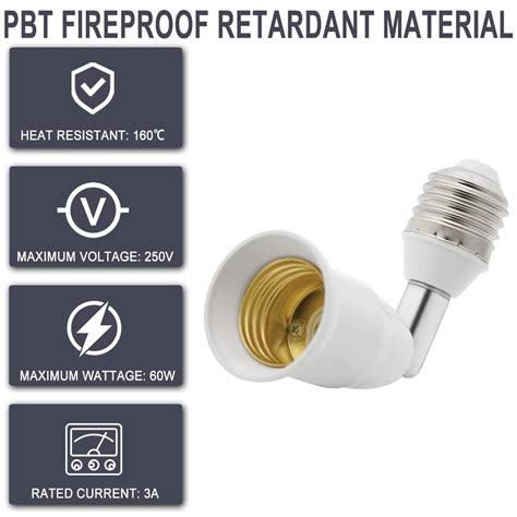 Masendelk E27 To E27 Light Socket Extender 3 5 Inch 90cm Extension Medium