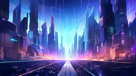 Premium Photo Futuristic Cityscape A City Skyline With Towers Abstract Structures And