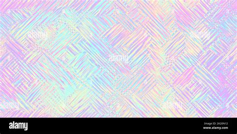 Seamless Trendy Iridescent Rainbow Corrugated Ribbed Glass Background Texture Soft Pastel