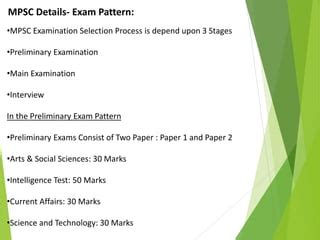 Mpsc Exam Details PPTX