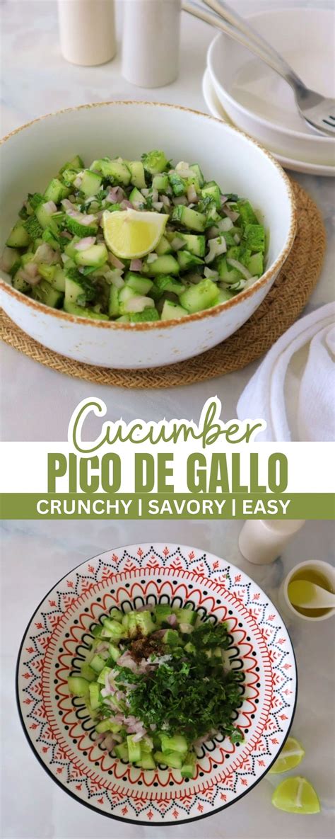 Cucumber Pico De Gallo Unique Cooks
