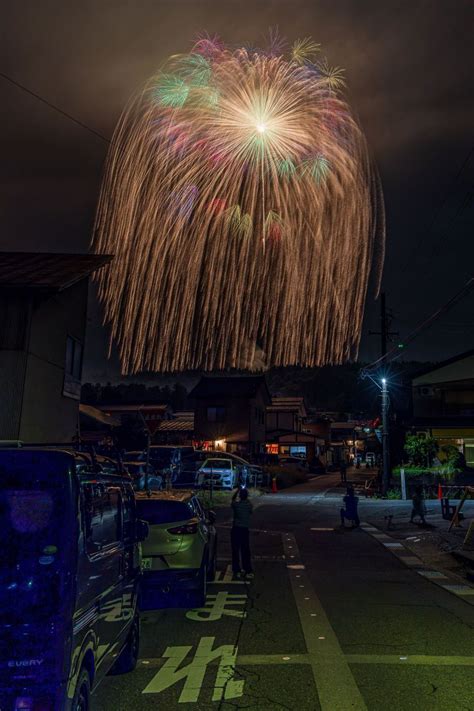 浅原神社秋季例大祭奉納大煙火 正四尺玉 GANREF