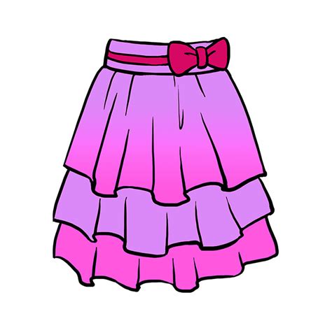 How To Draw A Frilly Skirt At Nicole Paul Blog