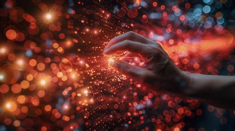 Hand Holding Glowing Object Premium Ai Generated Image