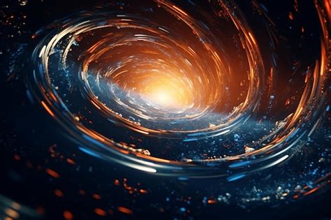 premium ai image surreal abstraction of temporal waves and spatial