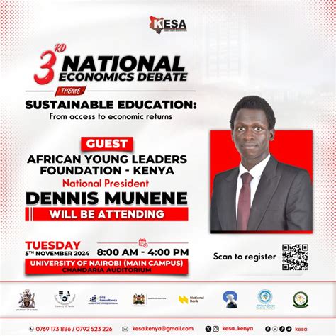 Mr Dennis Munene The National President Of The African Young Leaders