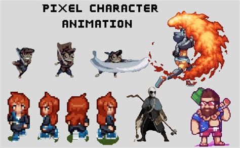 Create 2d Sprite Sheet Game Art Character Asset Rpg Maker Sprite Sheet