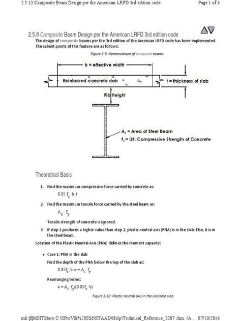Composite Beam Design Pdf Beam Structure Ultimate Tensile Strength