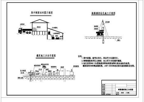 某水库副坝帷幕灌浆图纸水利枢纽土木在线