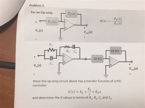 Show The Op Amp Circuit Above Has A Transfer