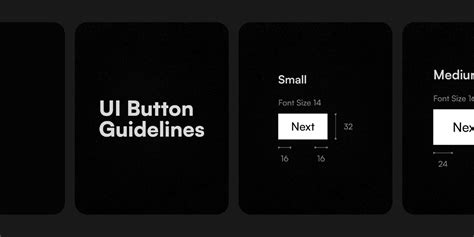 Button UI Design Guidelines Sizes Figma
