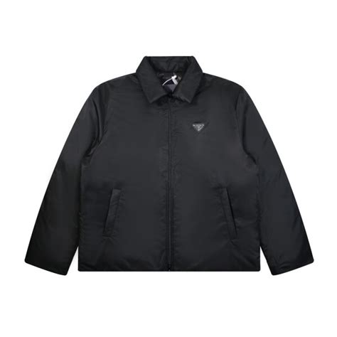 프라다 Prada 나일론 셔츠카라 캐주얼 점퍼 패딩 아우터 남녀공용 블링크