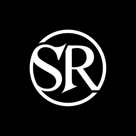 Sr Logo Design Vector Template Logo Template Graphic Design Logo