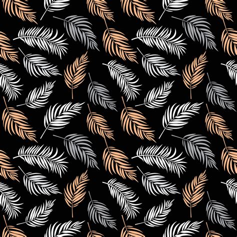 Flower Flat Textile Vector Pattern Beautiful Tree Leaves Vector Pattern 30725703 Vector Art At