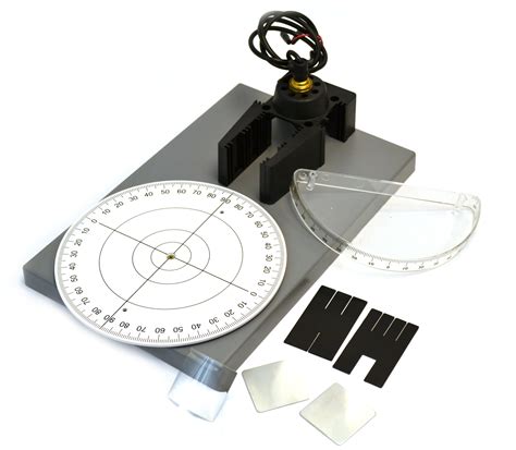 Reflection And Refraction Apparatus Set Light Source And Rotating