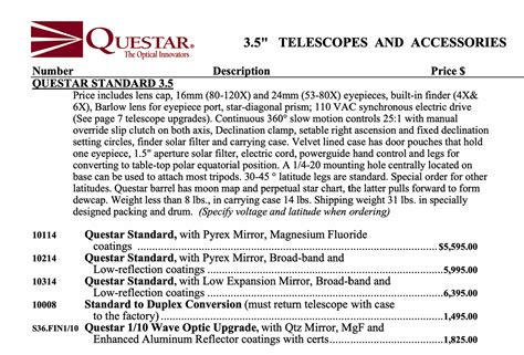 New Quartz Q Coming In With Questions Questar Forum Cloudy Nights